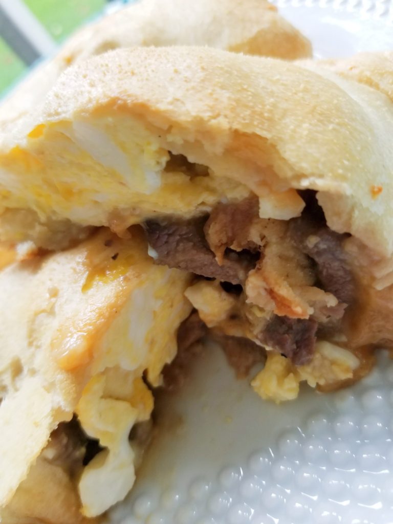 Steak & Egg Breakfast Calzones - Stef's Eats and Sweets