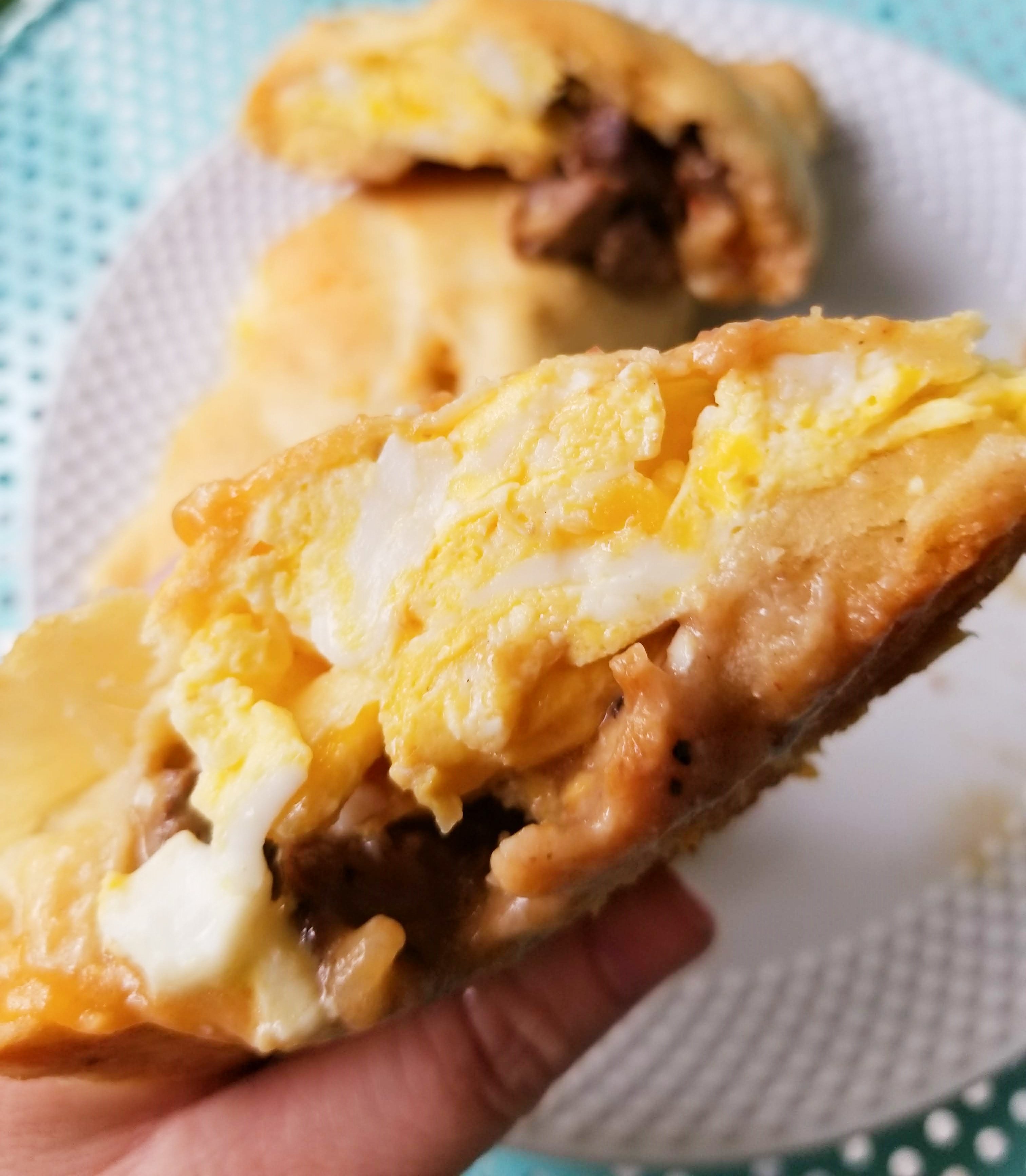 Steak & Egg Breakfast Calzones - Stef's Eats and Sweets