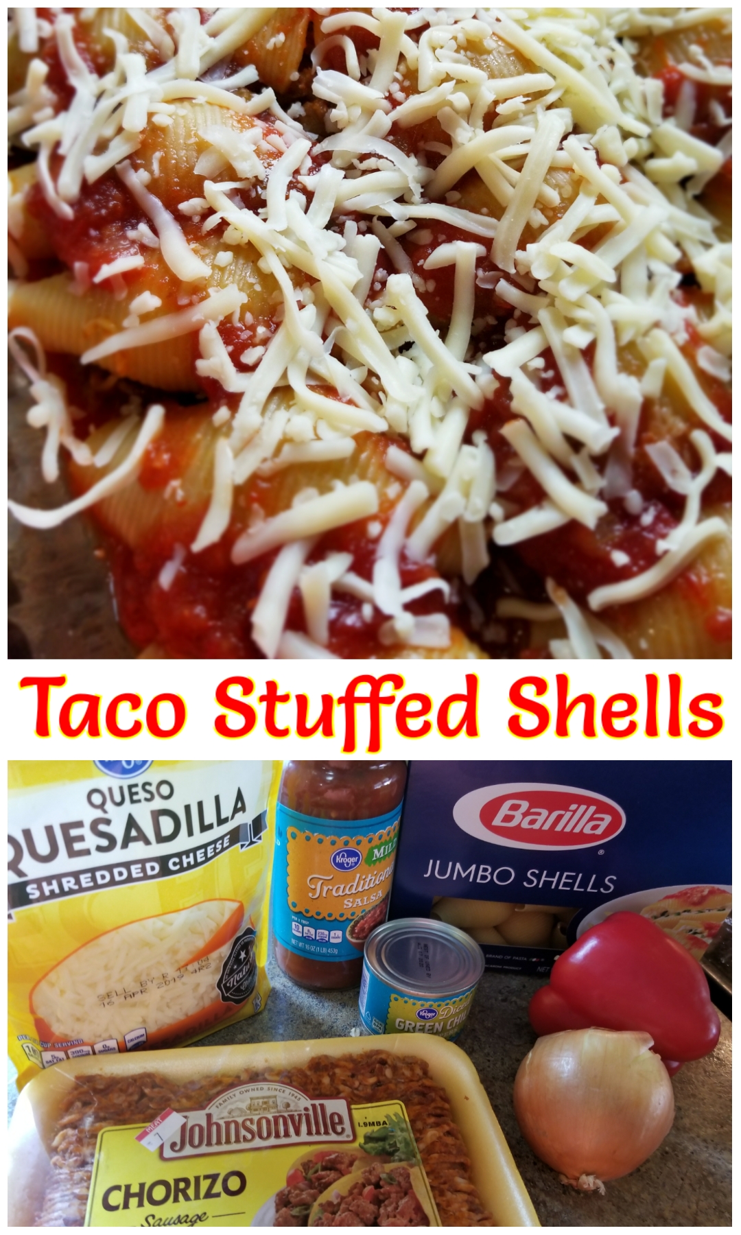 Taco Stuffed Shells - Stef's Eats and Sweets