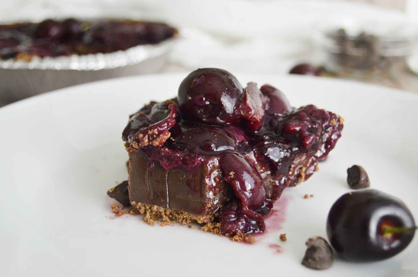 Michigan Chocolate Cherry Tart - Stef's Eats and Sweets