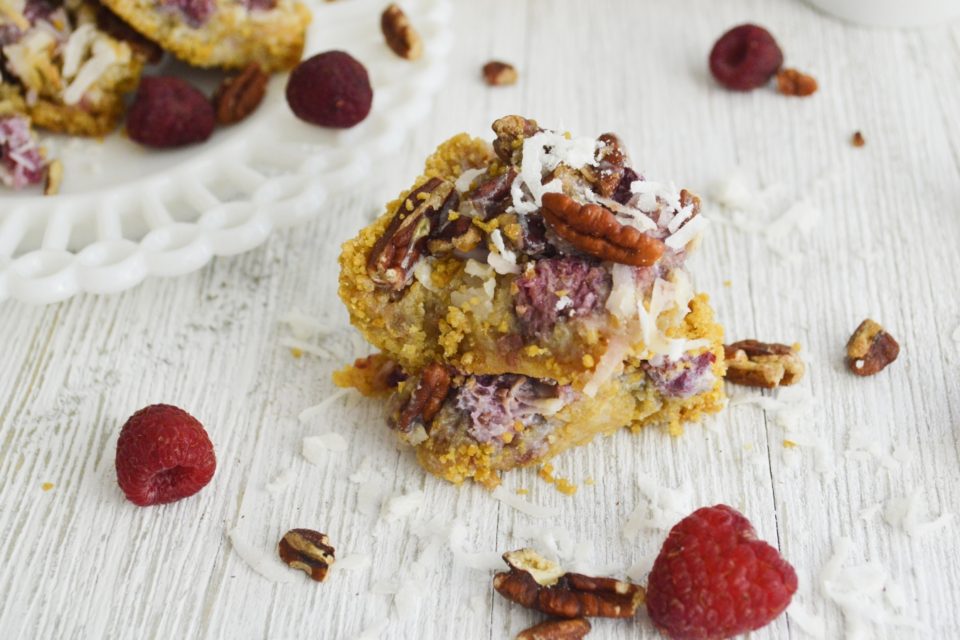 Raspberry Pecan Dessert Bars - Stef's Eats and Sweets