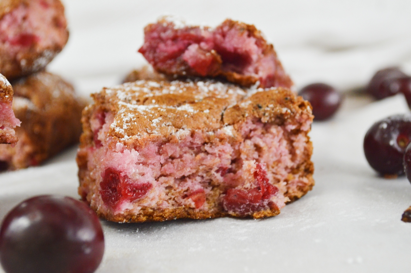 The Easiest Cherry Bars - Stef's Eats and Sweets