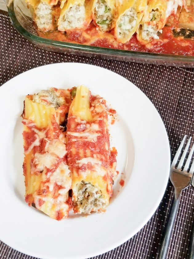 Beef & Cheese Stuffed Manicotti - Stef's Eats and Sweets
