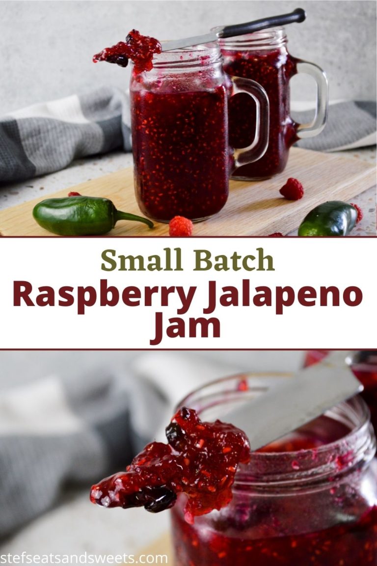 Small Batch Raspberry Jalapeno Jam - Stef's Eats and Sweets