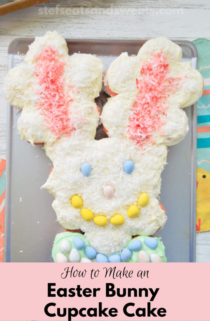 How to Make an Easter Bunny Cupcake Cake - Stef's Eats and Sweets