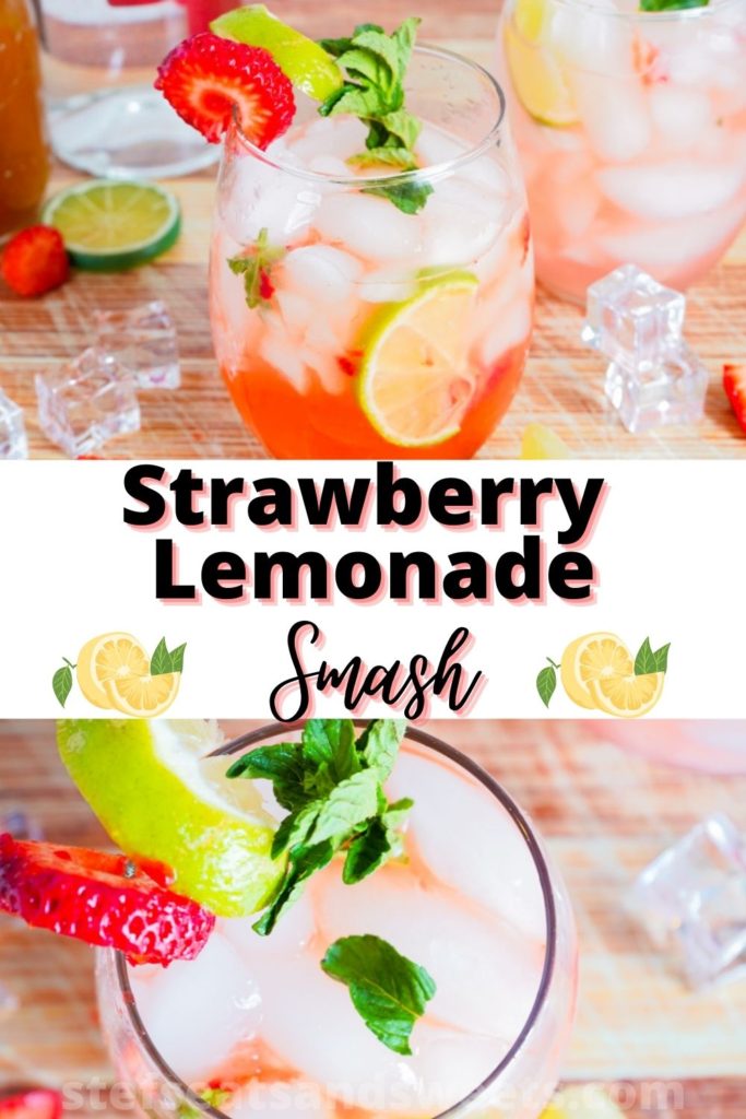 Strawberry Lemonade Smash - Stef's Eats and Sweets