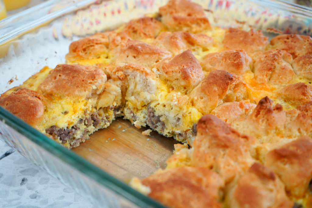 Maple Sausage Breakfast Bubble Bake - Stef's Eats and Sweets