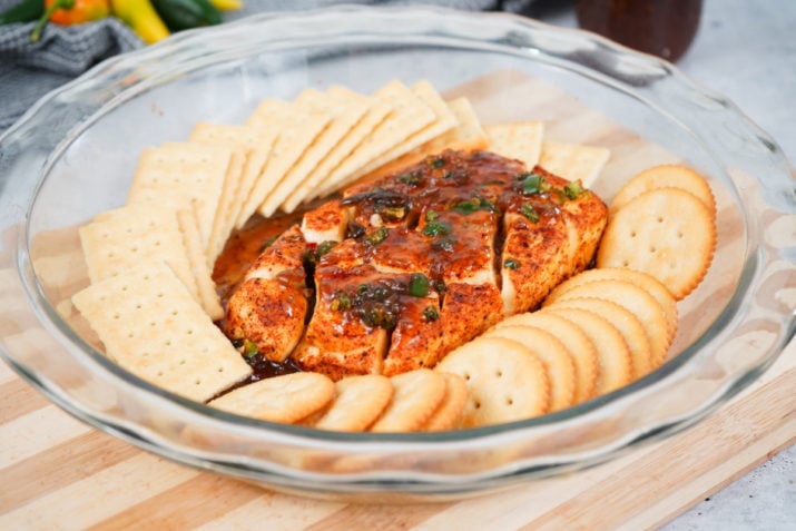 Hot Pepper Jelly Smoked Cream Cheese - Stef's Eats and Sweets