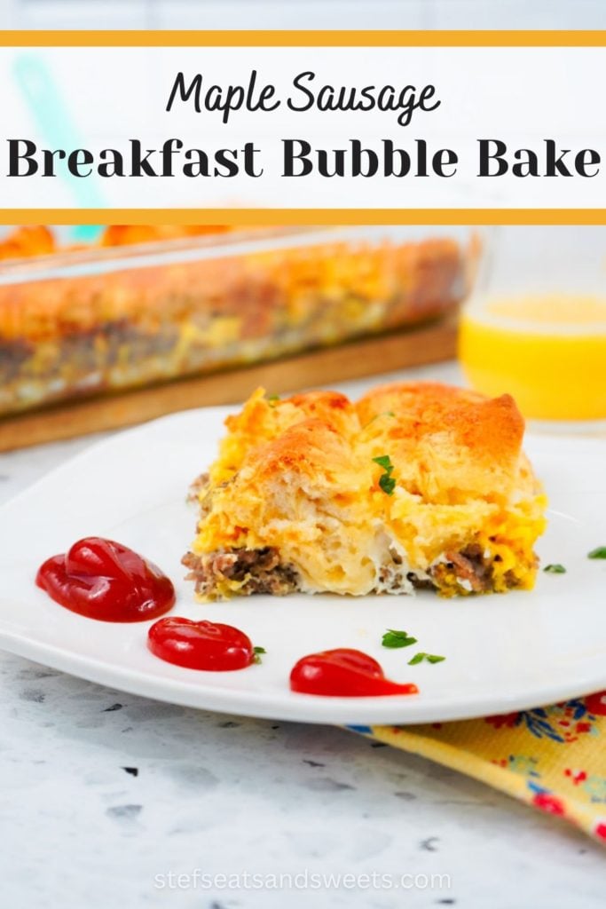 Maple Sausage Breakfast Bubble Bake - Stef's Eats and Sweets