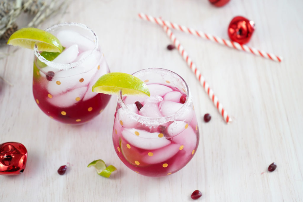Pomegranate Orange Frost Christmas Cocktail - Stef's Eats and Sweets