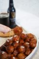 Slow Cooker Guinness Glazed Meatballs - Stef's Eats and Sweets