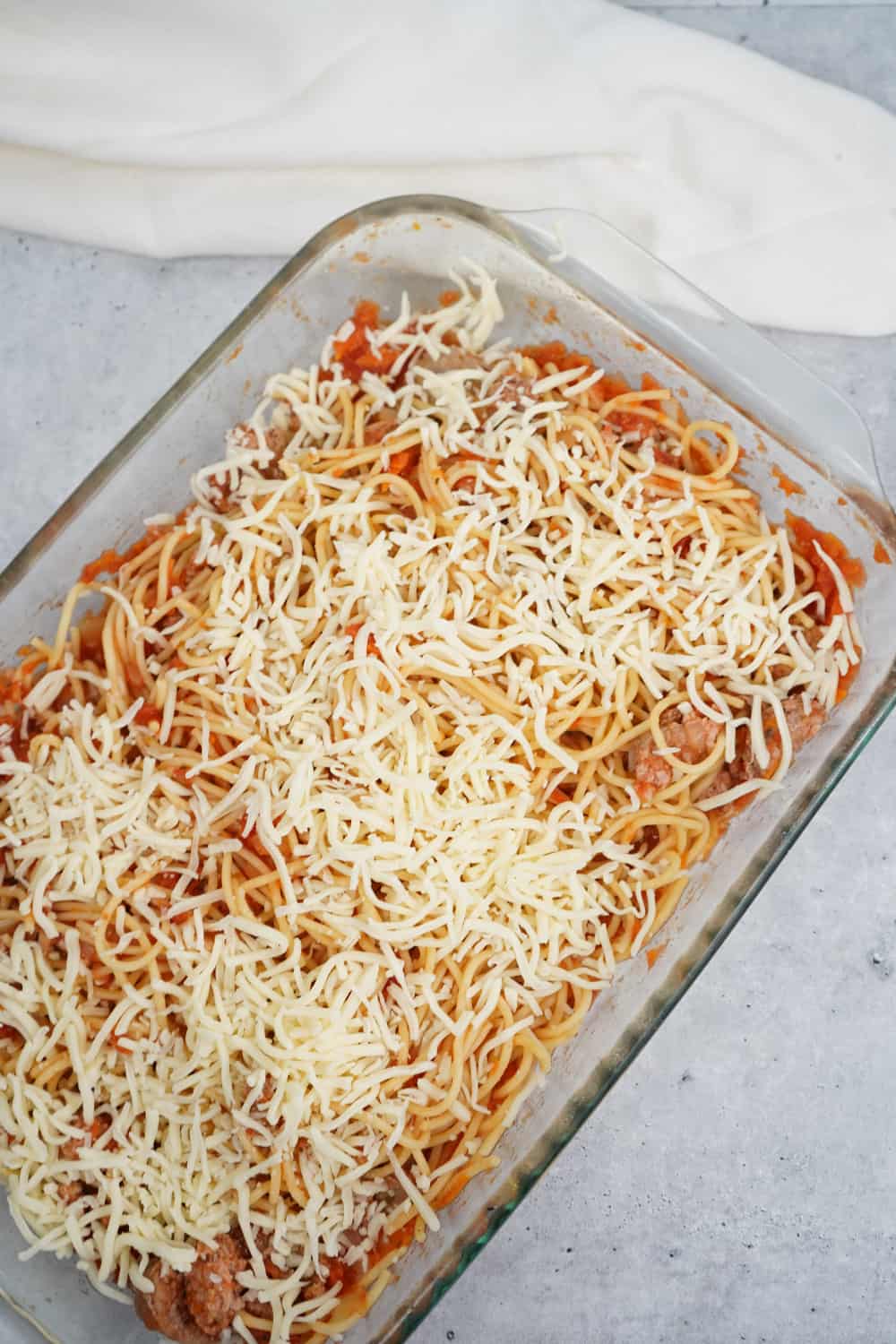 Baked Spaghetti with Italian Sausage - Stef's Eats and Sweets