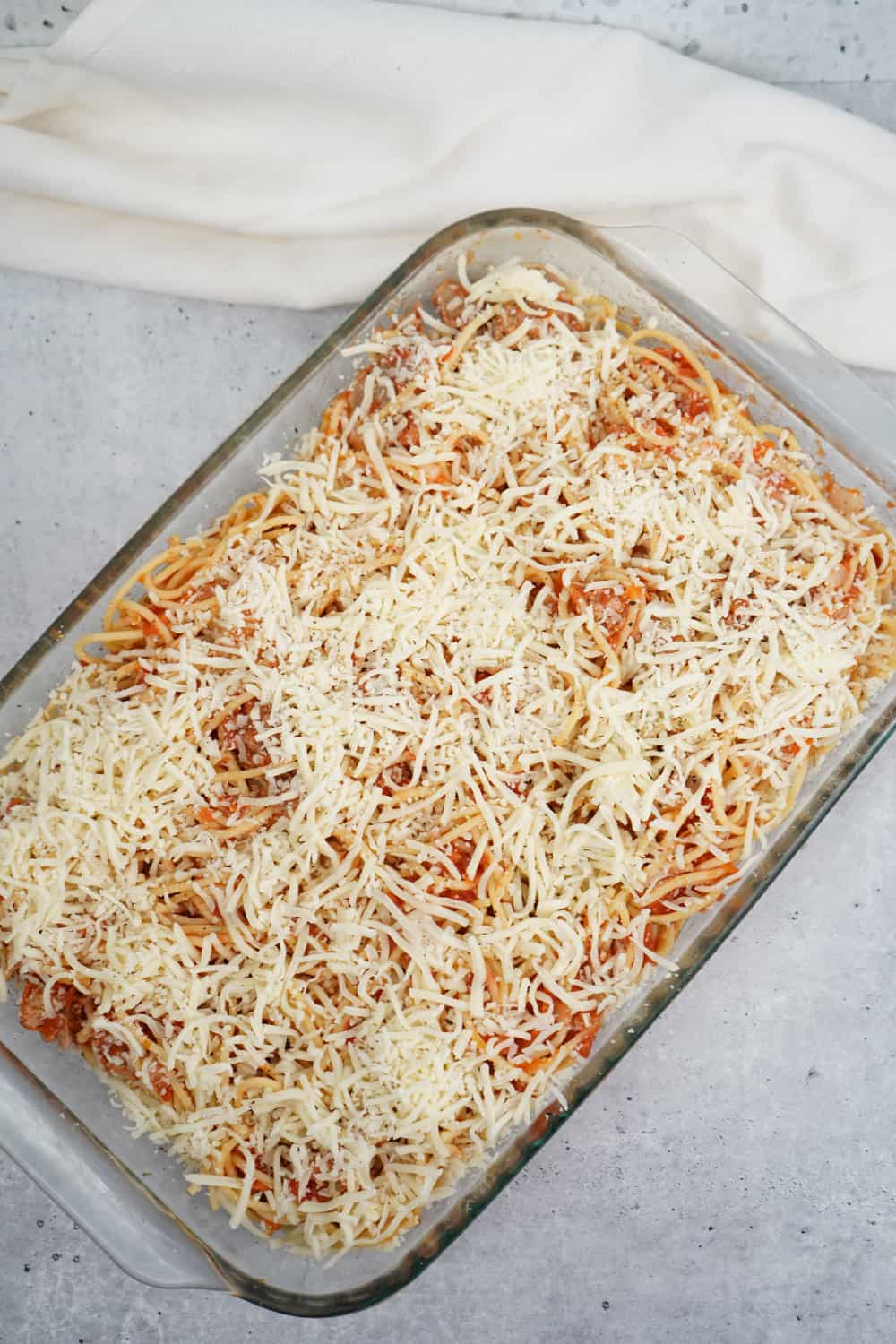 Baked Spaghetti with Italian Sausage - Stef's Eats and Sweets