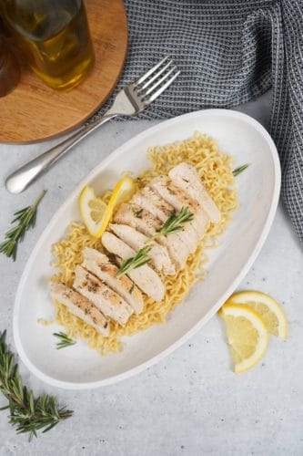 Lemon Rosemary Chicken Ramen - Stef's Eats and Sweets