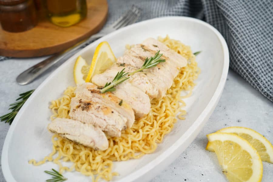 Lemon Rosemary Chicken Ramen - Stef's Eats and Sweets