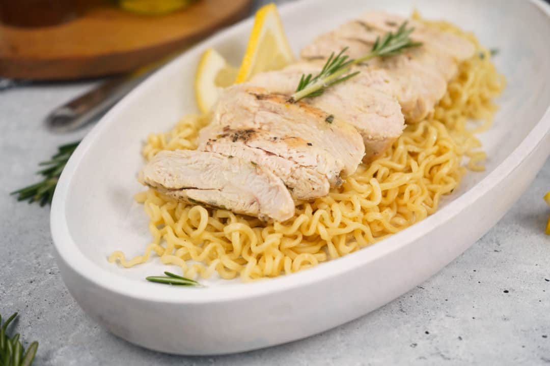 Lemon Rosemary Chicken Ramen - Stef's Eats and Sweets