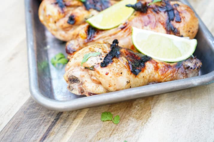 Juicy Tequila Lime Grilled Chicken Drumsticks - Stef's Eats and Sweets