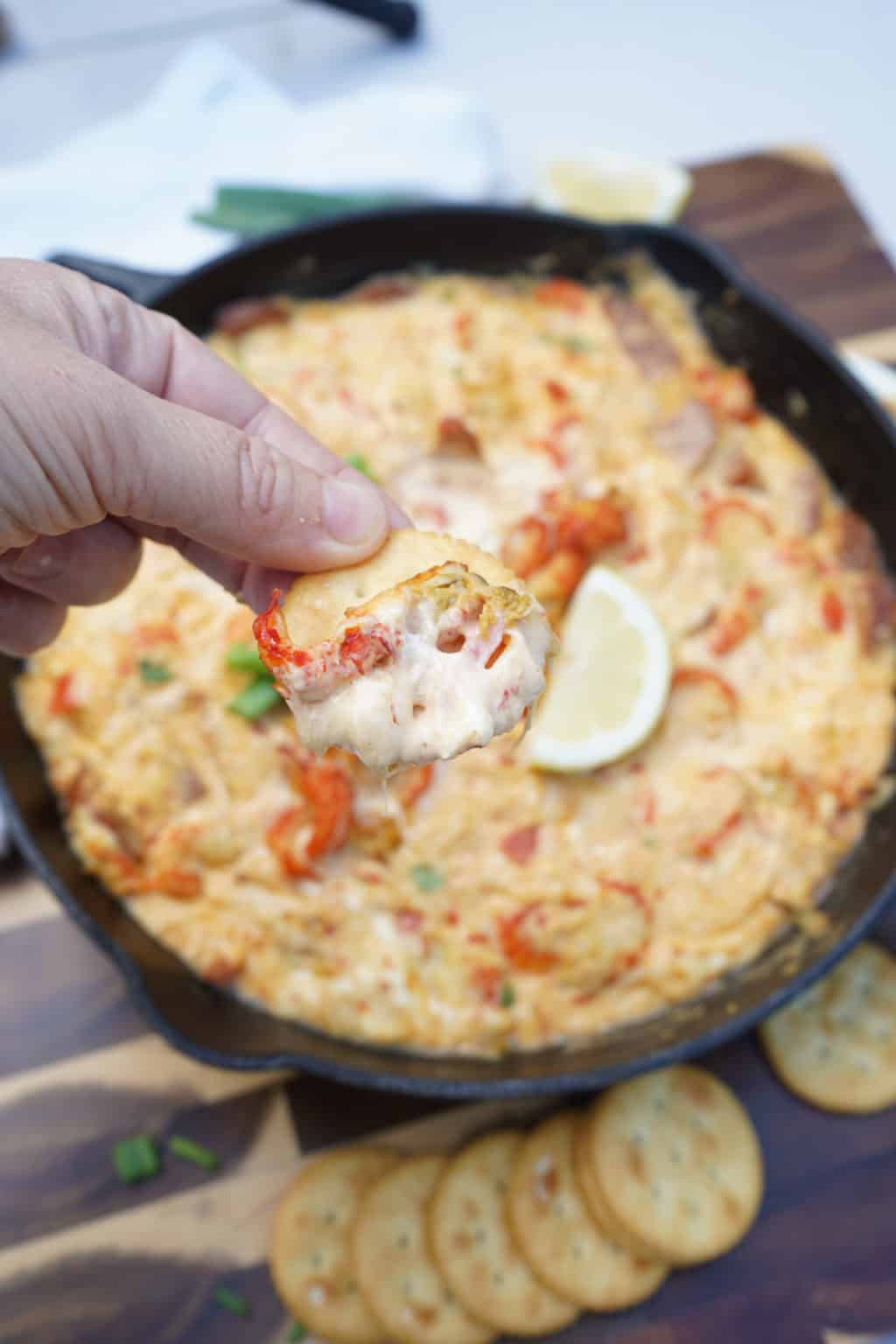 Cajun Smoked Crawfish Dip - Stef's Eats and Sweets