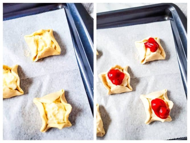 Easy Cherry Cheesecake Pastries (with Crescent Rolls) - Stef's Eats and ...