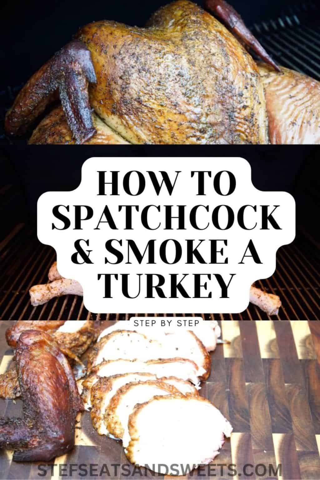 Juicy Spatchcock Smoked Turkey (Step by Step) - Stef's Eats and Sweets