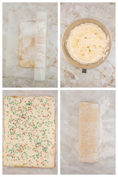 Festive Christmas Cake Roll (with Cake Mix!) - Stef's Eats and Sweets