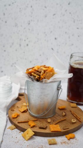 Cheddar Bacon Smoked Chex Mix - Stef's Eats and Sweets