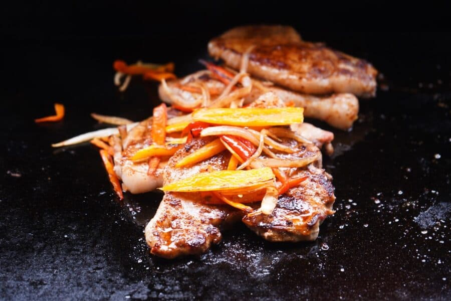 Juicy Pork Chops on the Blackstone - Stef's Eats and Sweets