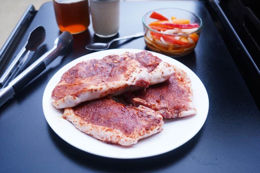 Juicy Pork Chops on the Blackstone - Stef's Eats and Sweets