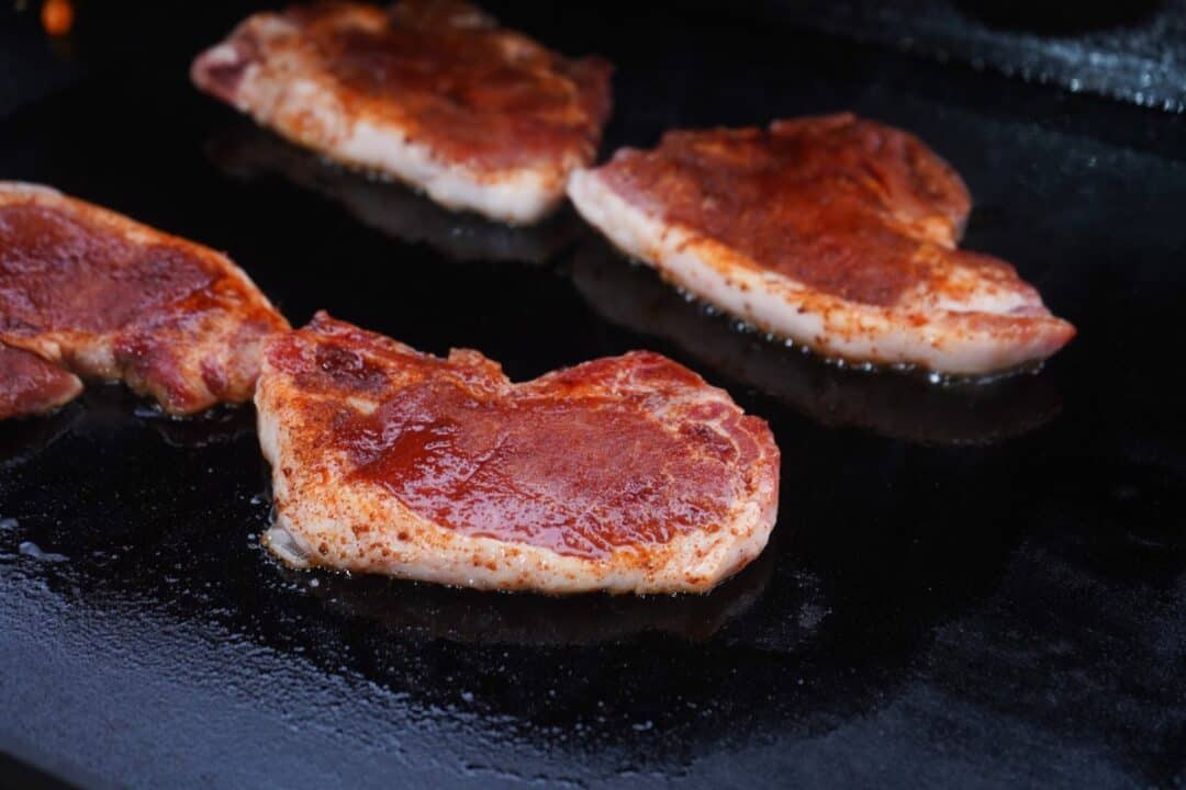 Juicy Pork Chops on the Blackstone - Stef's Eats and Sweets
