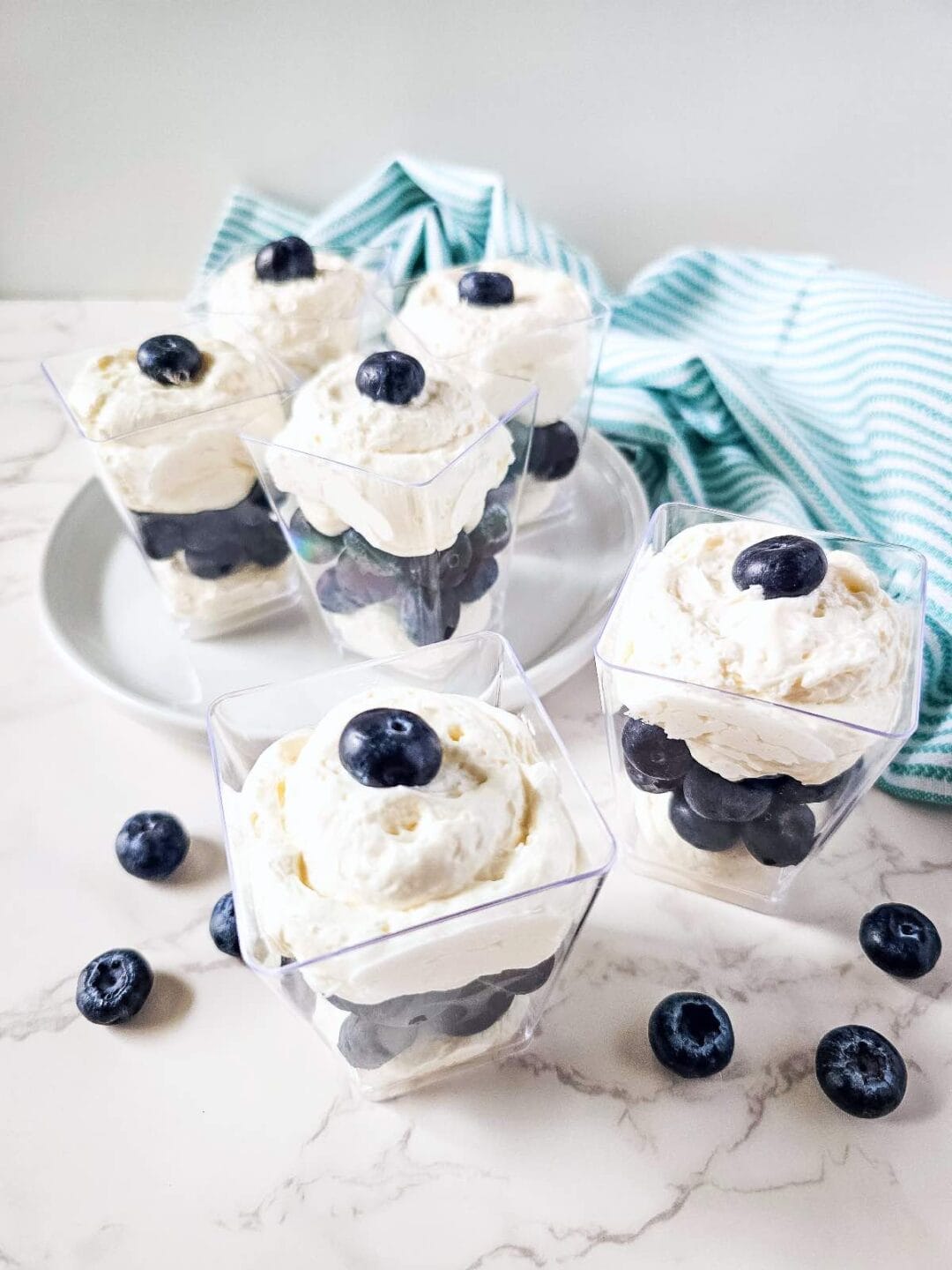 No Bake Lemon Blueberry Cheesecake Parfaits - Stef's Eats and Sweets