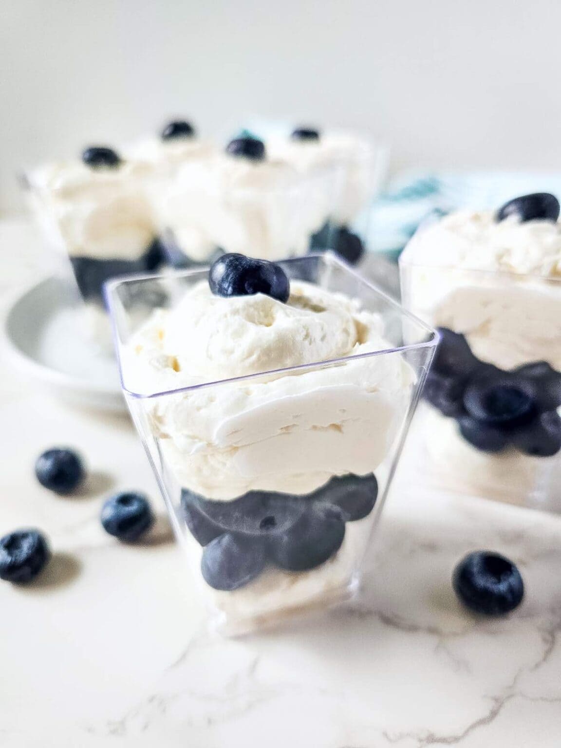 No Bake Lemon Blueberry Cheesecake Parfaits - Stef's Eats and Sweets