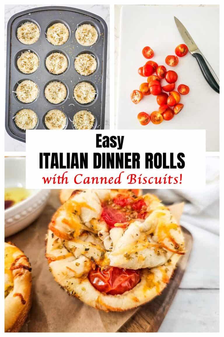 Easy Italian Dinner Rolls (with Biscuits!) - Stef's Eats and Sweets