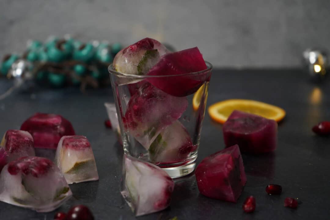 Infused Christmas Ice Cubes - Stef's Eats and Sweets