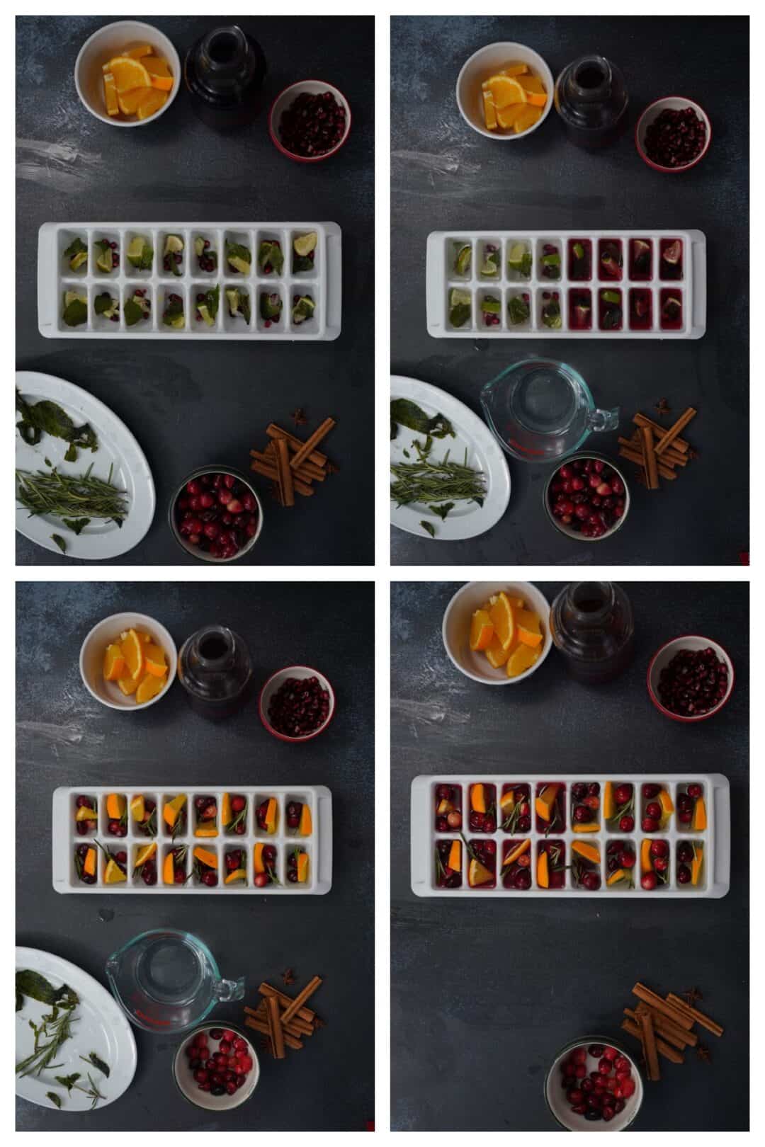 Infused Christmas Ice Cubes - Stef's Eats and Sweets