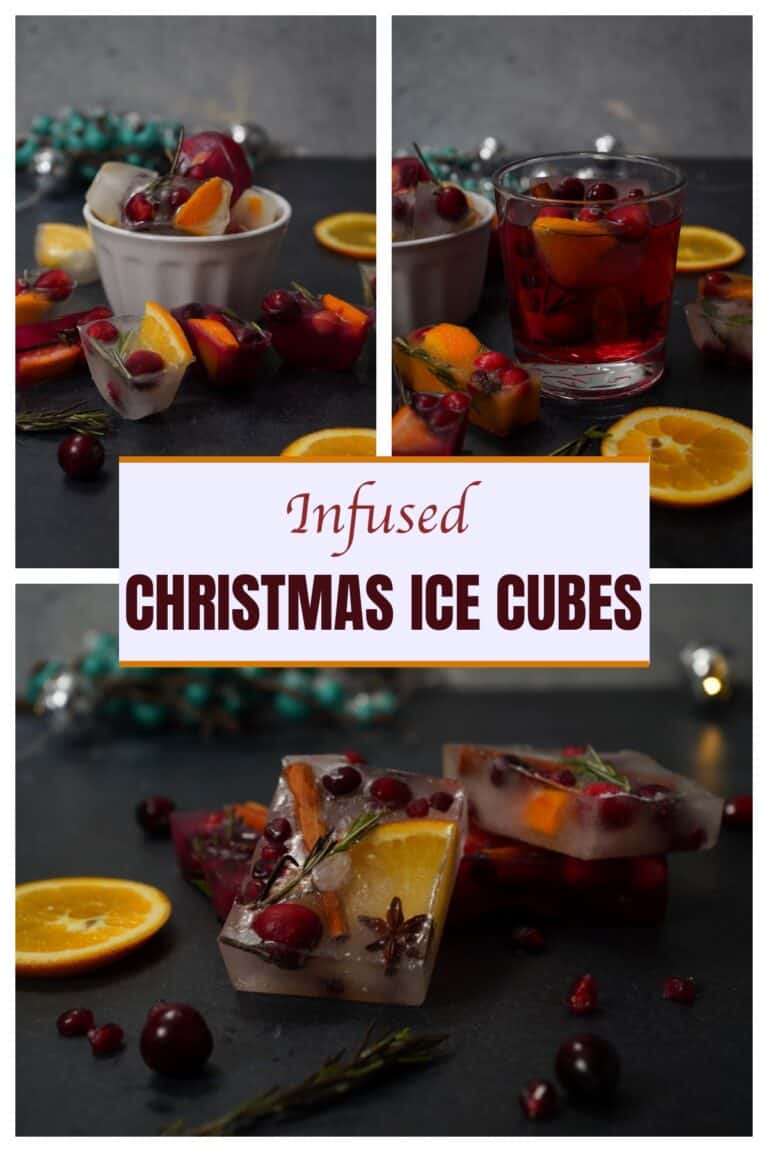 Infused Christmas Ice Cubes - Stef's Eats and Sweets