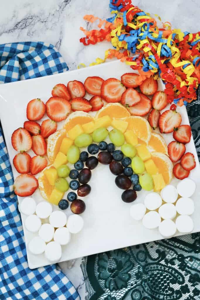 Rainbow Fruit Tray - Stef's Eats and Sweets
