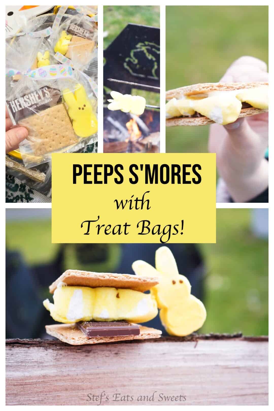 Peeps S'mores (with Treat Bags!) - Stef's Eats and Sweets