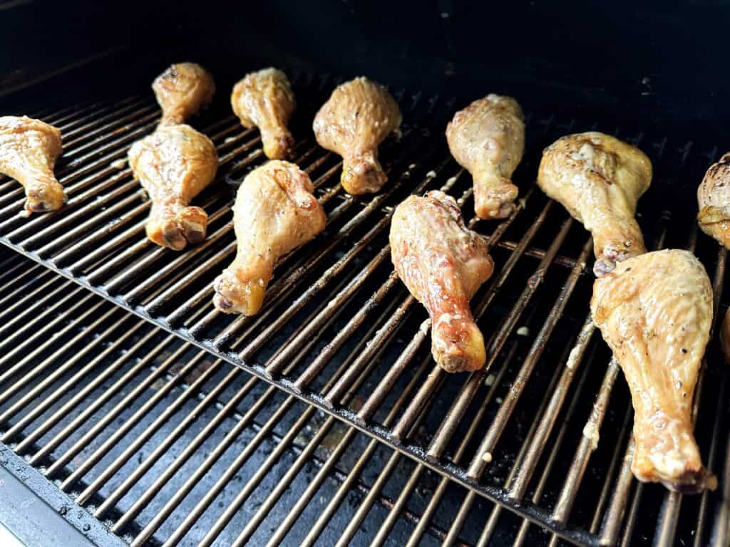 Parmesan Garlic Smoked Chicken Legs - Stef's Eats and Sweets