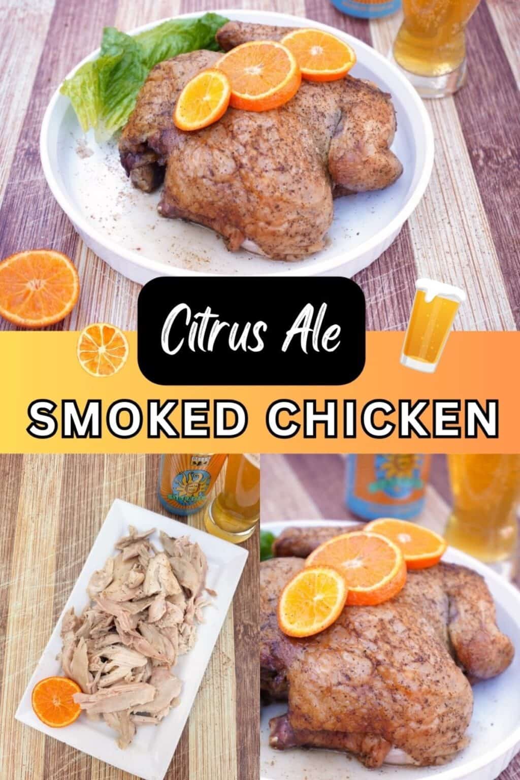 Citrus Ale Smoked Chicken - Stef's Eats and Sweets